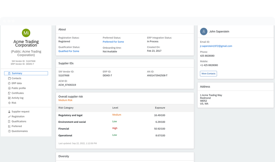 SAP Ariba Supplier Lifecycle and Performance | Supplier Management SAP Ariba Supplier Lifecycle and Performance | Supplier Management