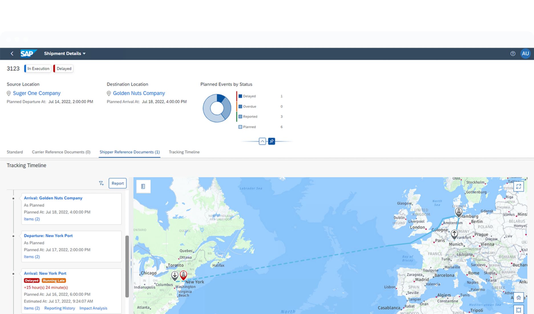 SAP Business Network Global Track and Trace | Shipment Tracking