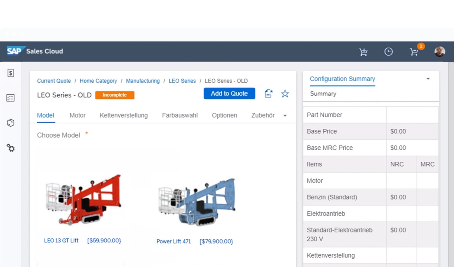 Configure Price Quote (CPQ) Solutions for Sales | SAP