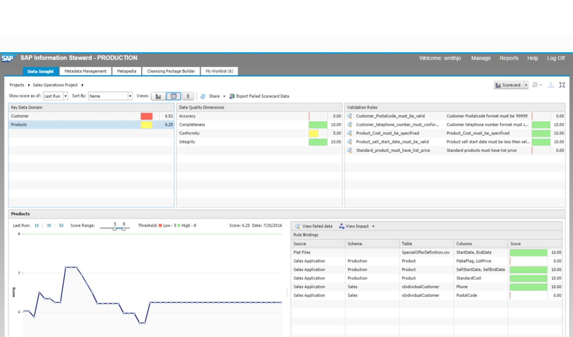 Data Stewardship and Integrity | SAP Information Steward