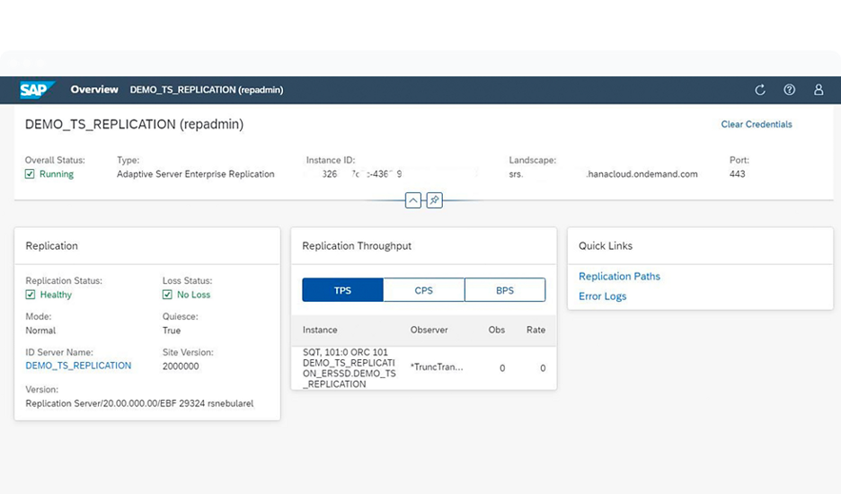 SAP Replication Server | Real-Time Data Updates SAP Replication Server | Real-Time Data Updates
