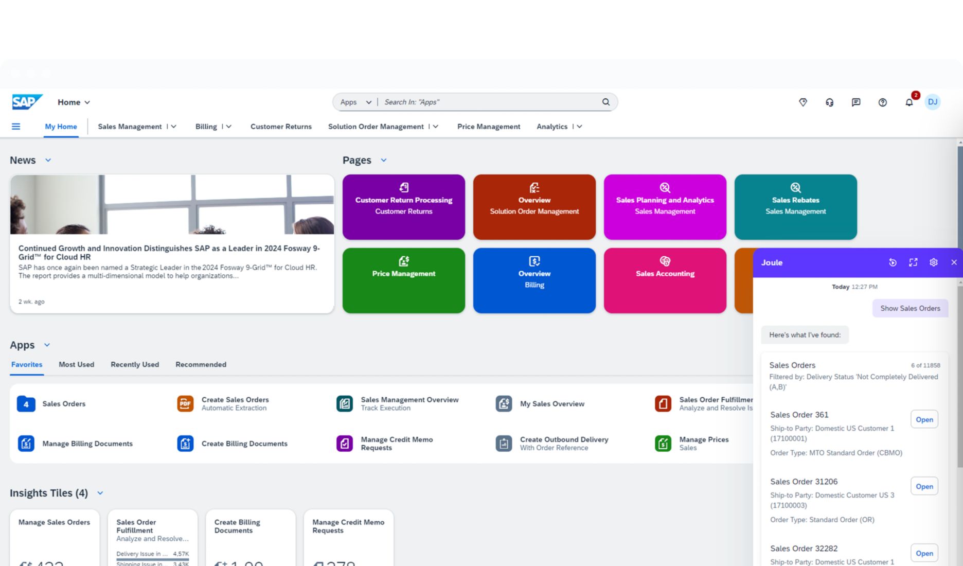 Cloud ERP Applications | Sales