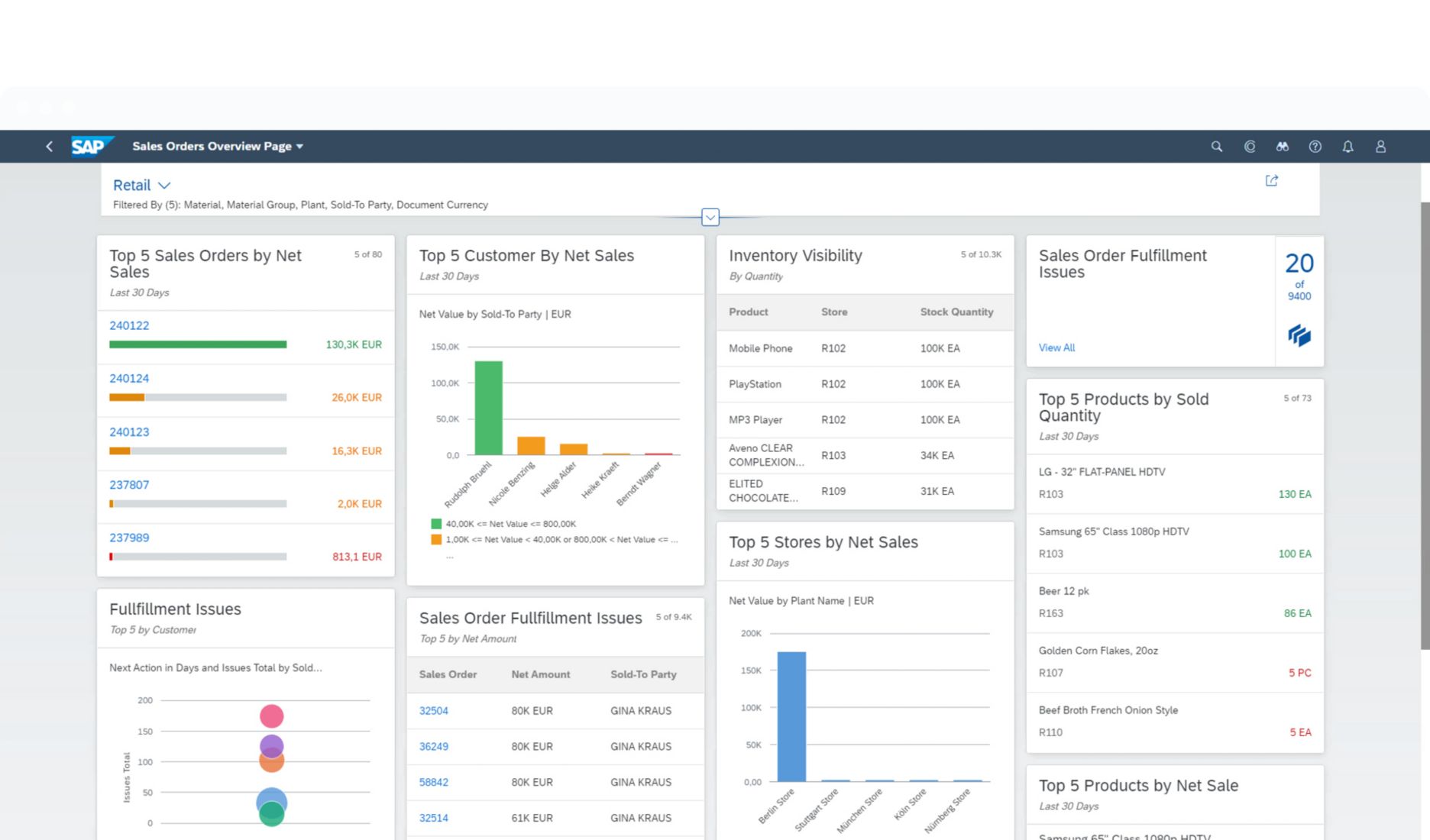 SAP S/4HANA Retail for merchandise management