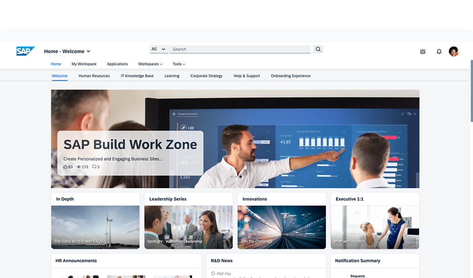 SuccessFactors Work Zone SuccessFactors Work Zone